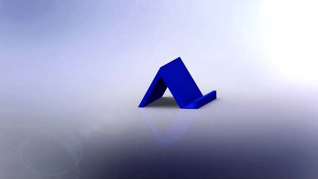 Triangular phone stand by AeroMike 3d model