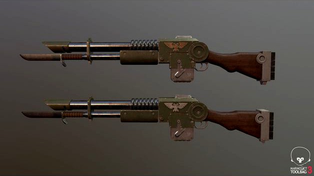 Lucius Pattern Lasgun 40k by Jackson2412 3d model