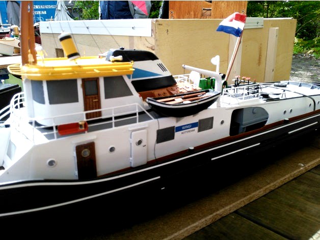 Model of a Dutch rowing boat " Vlet " by rene76 3d