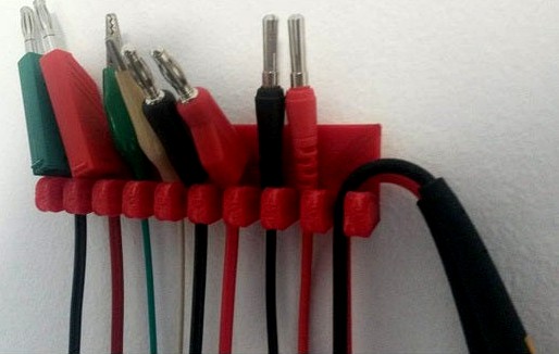 Multimeter test leads hanger by rsostar 3d model