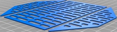 Scifi space ship floor hold grate mk2 by hayling99 3d model