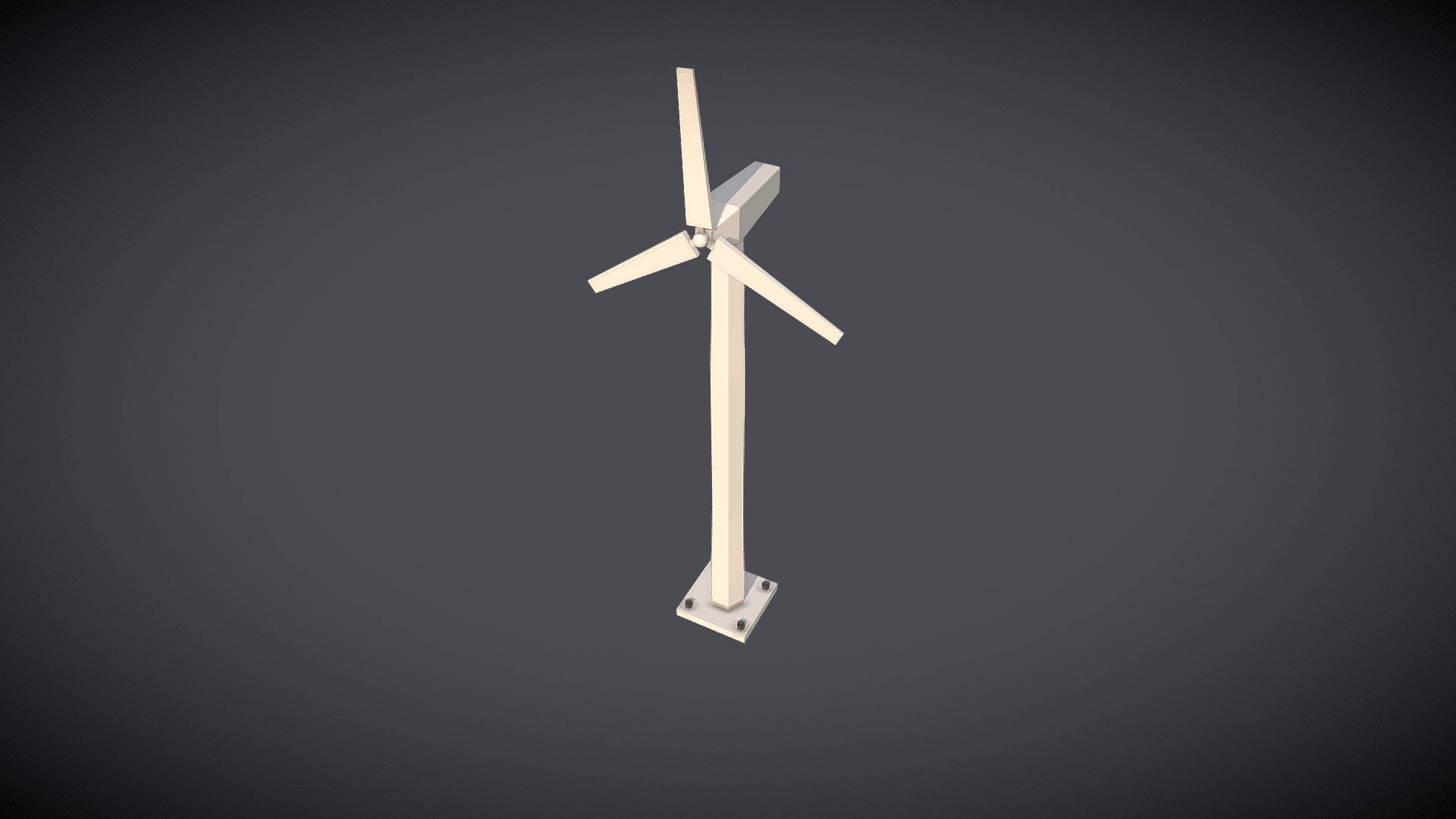 Low-Poly Windmill 3d model