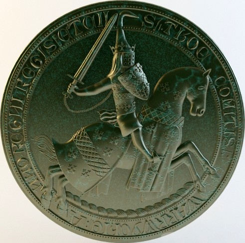 French knight. Medallion 3d model