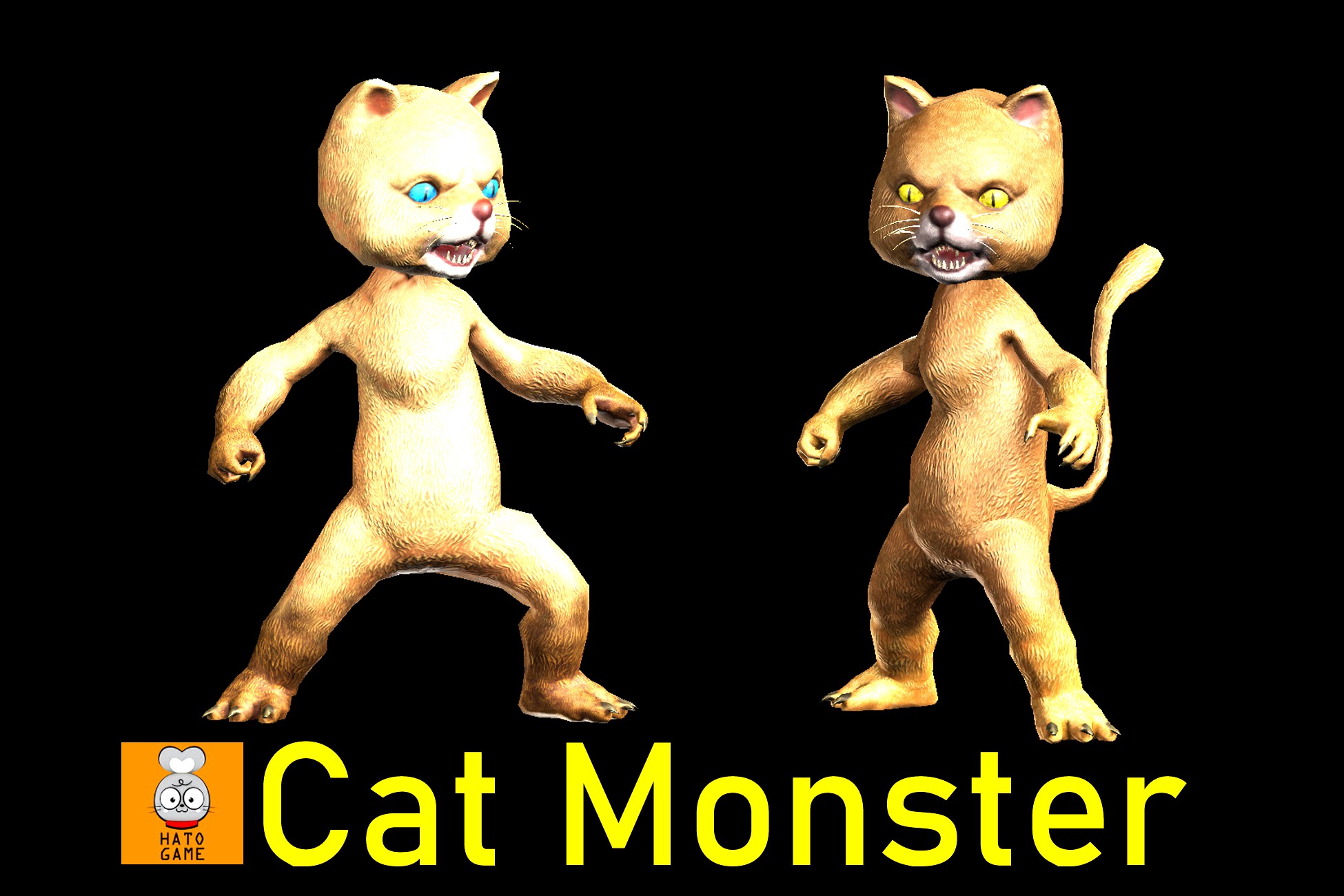 01_Monster: Cat 3d model
