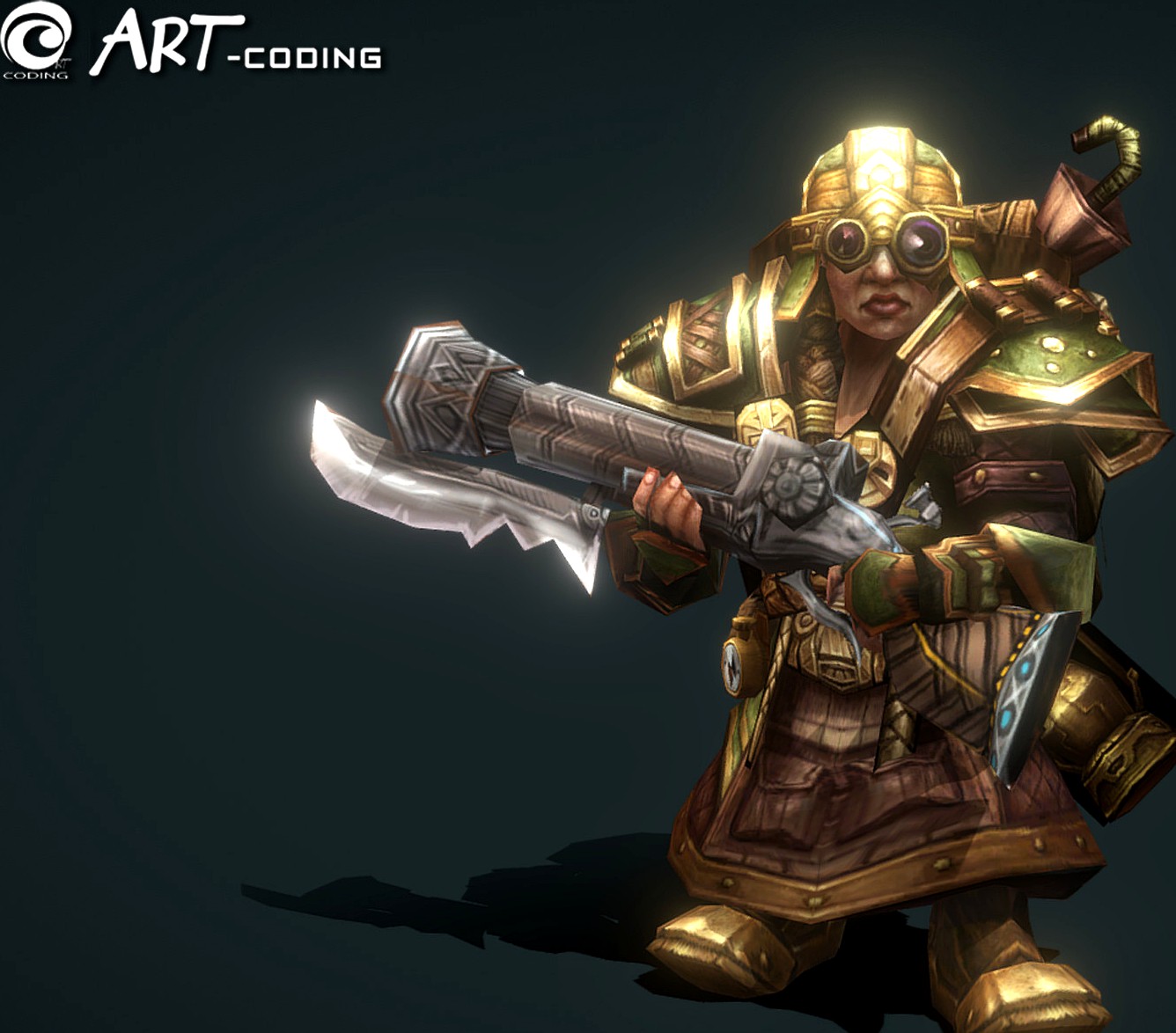 Dwarf Explorer Woman [Fantasy] 3d model