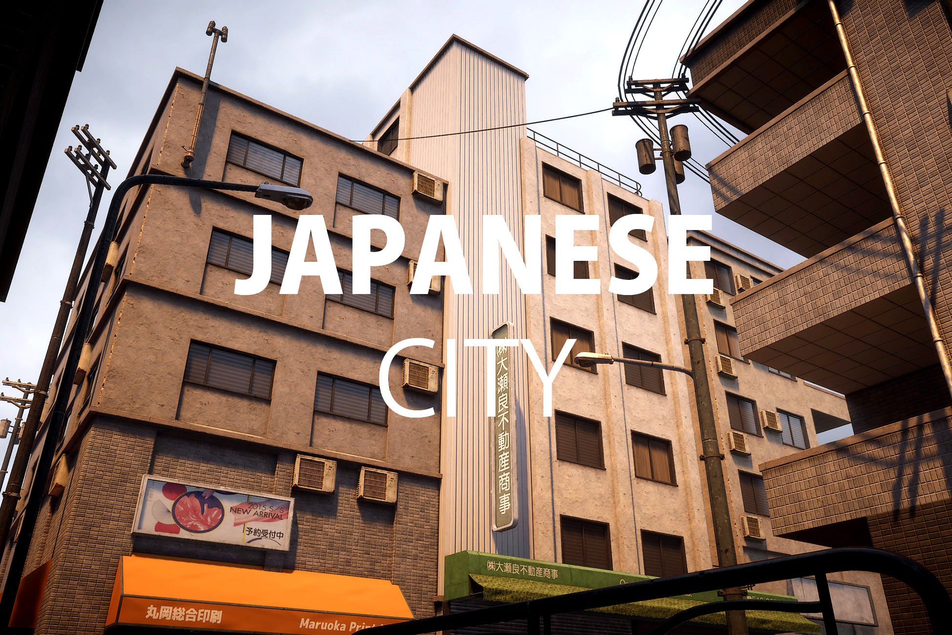 JAPANESE CITY | Modular Pack 3d model