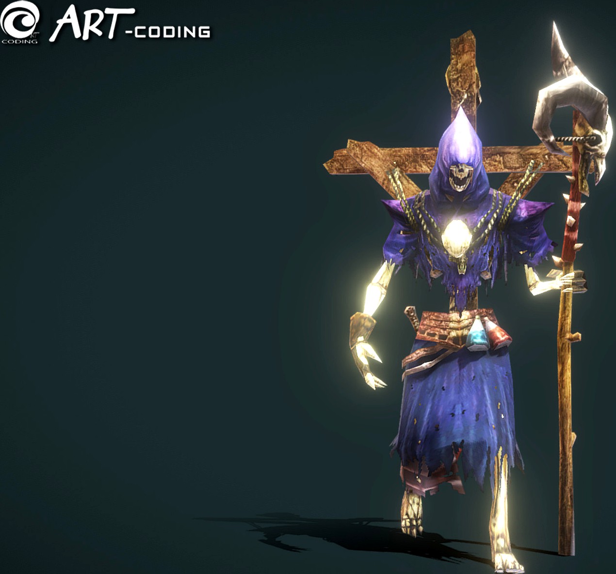 Skeleton Mage [Fantasy] 3d model
