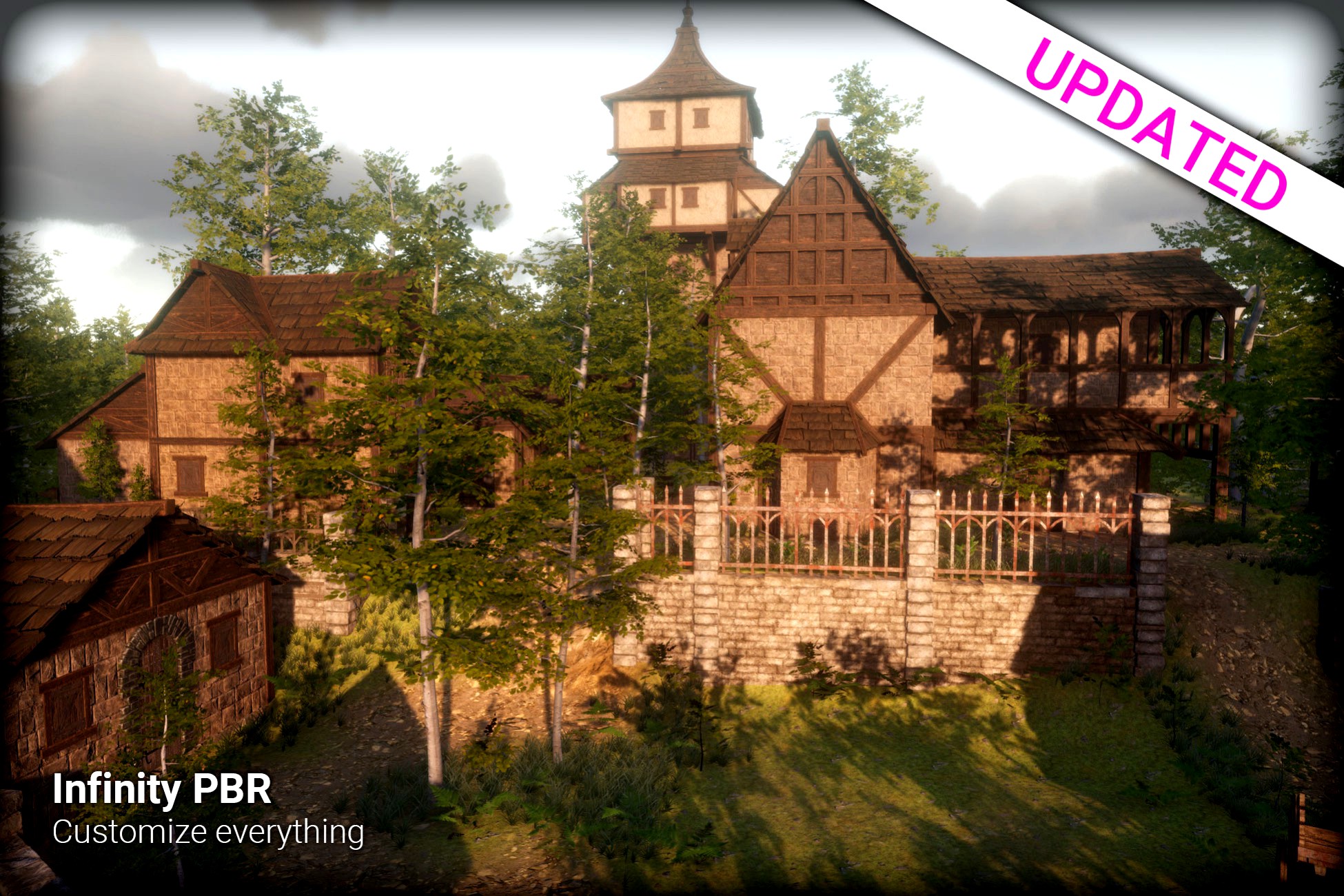 Medieval Fantasy Town Village Environment for RPG FPS 3d model