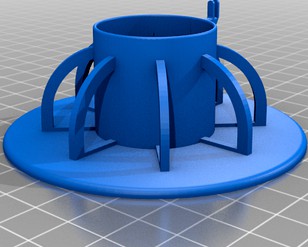 Microsol anti-spill with cap holder by dreadnought9 3d model