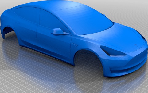 Tesla Model 3 RC car body by RetoH 3d