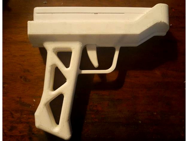 Wiimote Gun with captive pen spring trigger assembly by madmodder123 3d ...