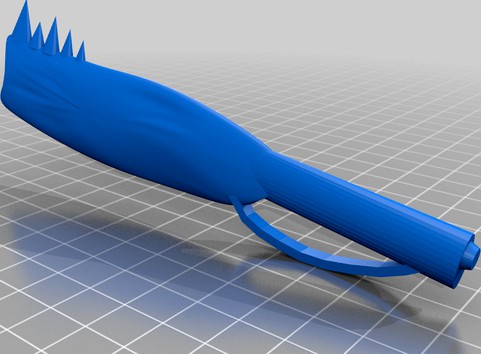 JAWBONE SWORD FROM MONSTER HUNTER by dribis 3d model