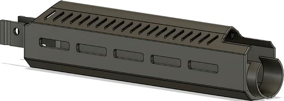 FNC M-LOK Handguard (WORK IN PROGRESS) by Elchart 3d model