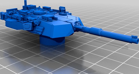 Abrams M1A2C Trophy/Tusk by ThudOne 3d model