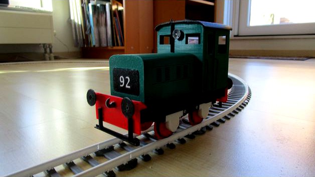 Experimental Ruston Hornsby DS48 like train by kokr 3d model