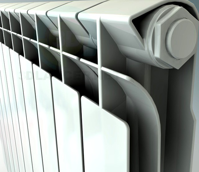 3D Model Standard radiator (battery)