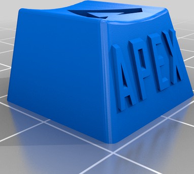 Apex Keycap with APEX Cutout - ESC Key v2 by ArduinoUNOr36093 3d model