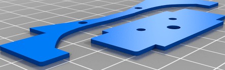 Glock G19 Rail Templates (stencils for flats) by PiZLe 3d model