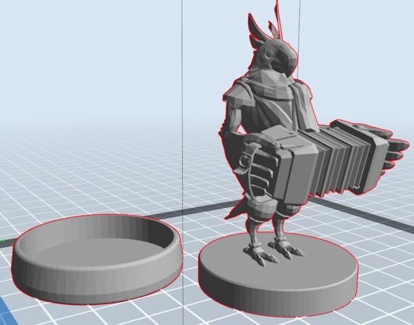 BotW Zelda Kass amiibo (Rito with Bandoneon) by IXPatch 3d model