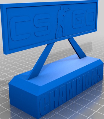 CSGO, Counter Strike trophy by LeoBishop3D model