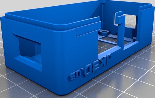 Raspberry Pi Zero + Ethernet/USB Hat + OLED Hat case. by clegg78 3d model