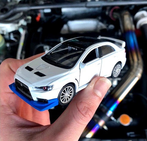 Voltex Style Front Lip Splitter Evo X Model by Landon_L 3d