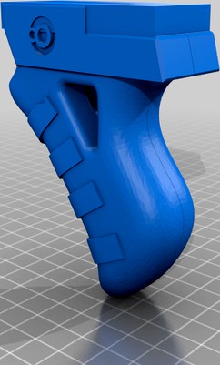 Nerf Artmetis Pump Grip by risingsunn 3d model