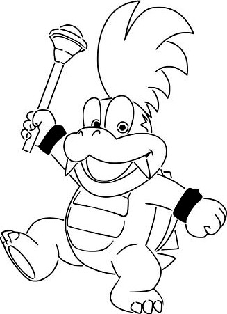 Larry Koopa stencil by Longquang 3d model