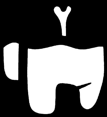 Among Us Corpse stencil by Longquang 3d model