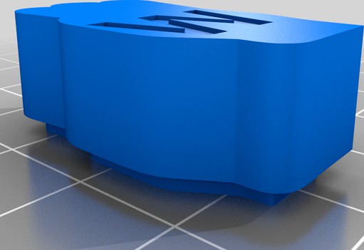 Americal Sign Language Alphabet Stamps by digitalgecko 3d model