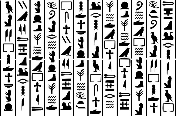 Hieroglyphics stencil by Longquang 3d model