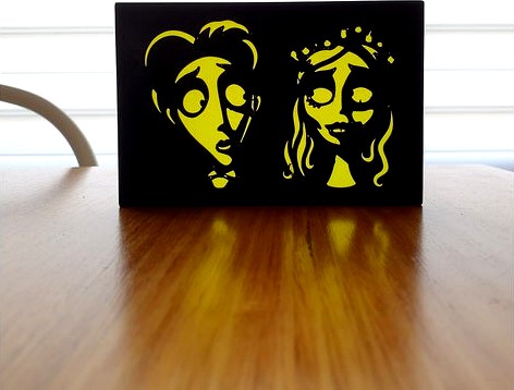 Corpse Bride Silhouette Art by 3DPrintBunny model