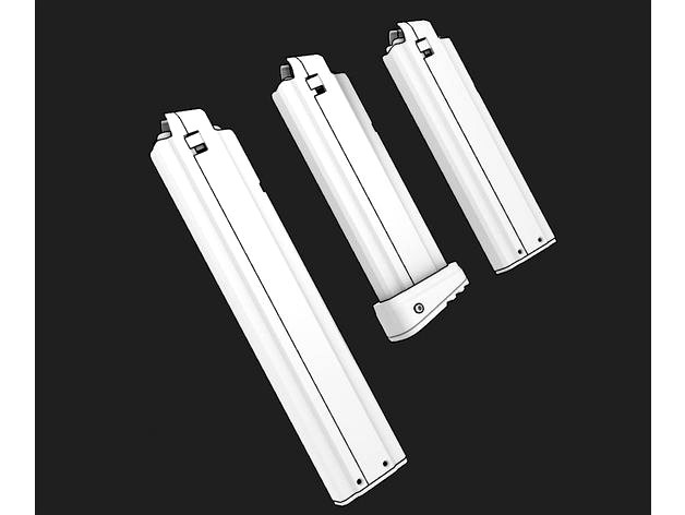 Printable Angled Talon magazines by ehdrien 3d model