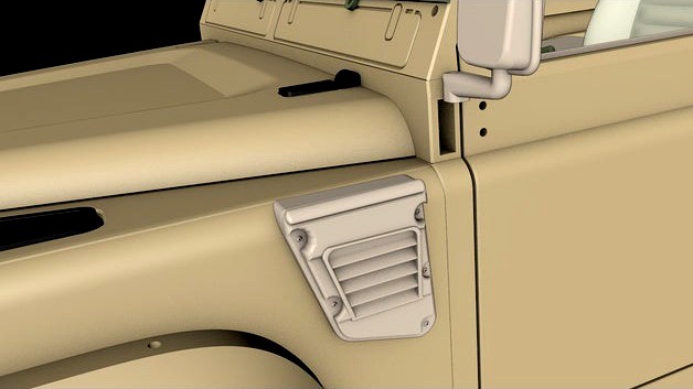 Land Rover LH WOLF MILITARY INTAKE by vonhellsing 3d model