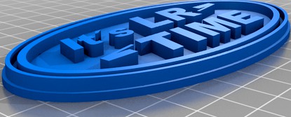 LR_Time Logo by LR_TIME 3d model