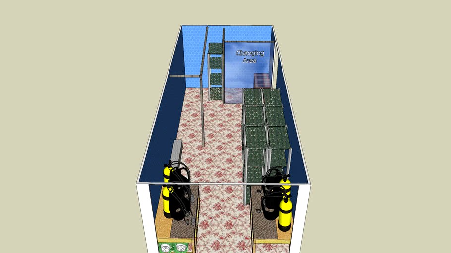 Massena Rescue Dive Team Trailer 3d model