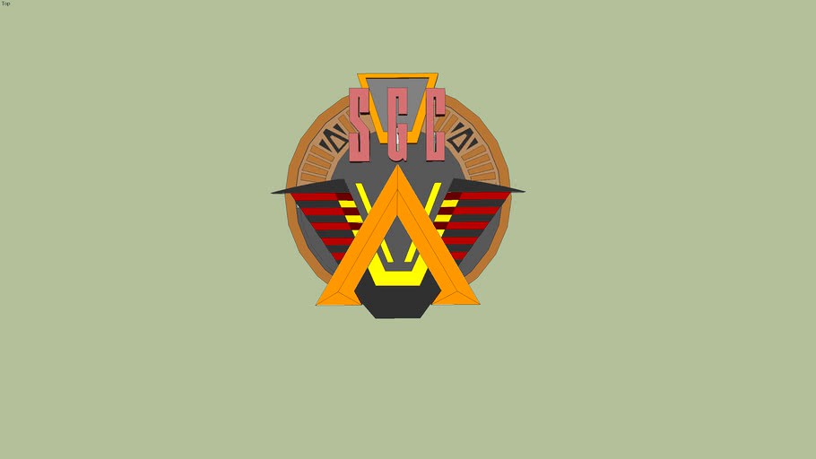 Stargate Command Logo 3d model