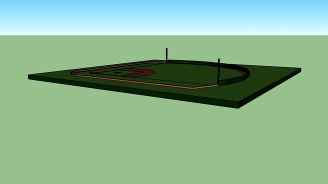 Baseball field 3d model