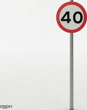 European Speed Limit Sign3d model