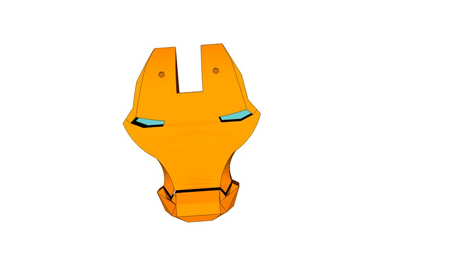 iron man mask 3d model