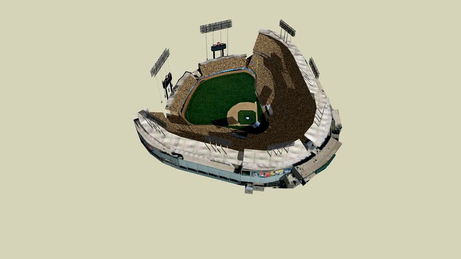 Dodger Stadium 3d model