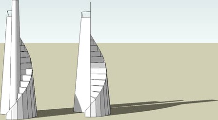 spiral building 3d model