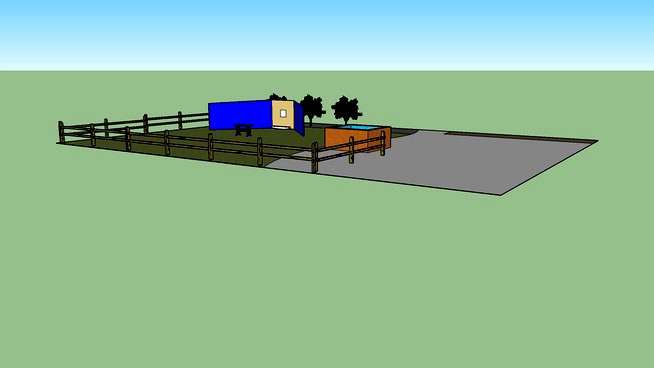 Airsoft backyard range 3d model