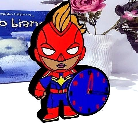 Clock decor inspired Captain Marvel | 3D model
