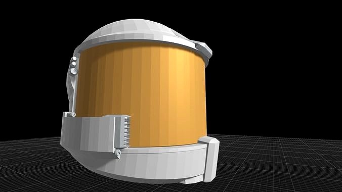 Sci-fi Action figure Helmet | 3D model