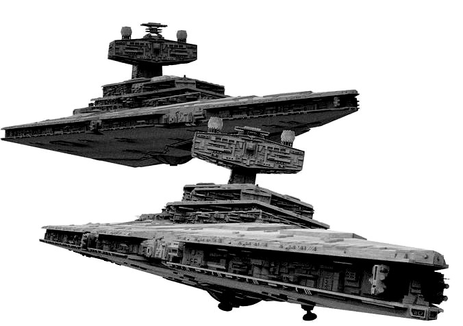 Imperial Star Destroyer I and II Star Wars - High Details Level 3d model