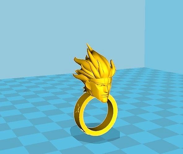Star Platinum ring | 3D model