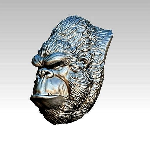 Gorila Monkey Chimp head face bust | 3D model