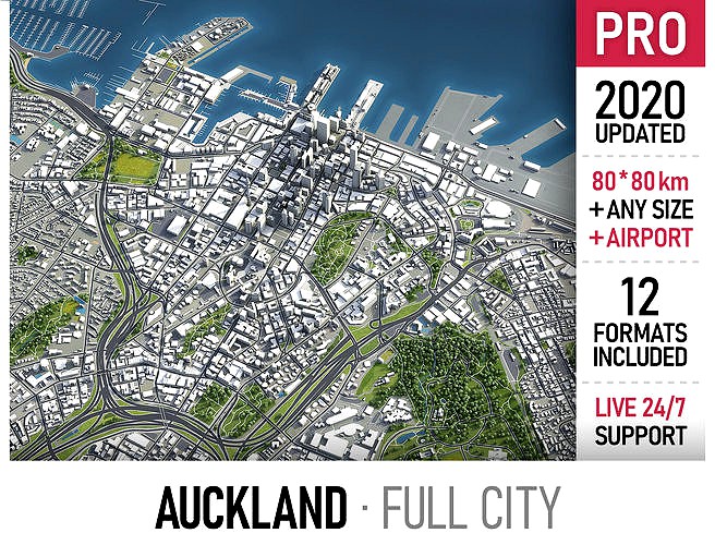 Auckland 3d model