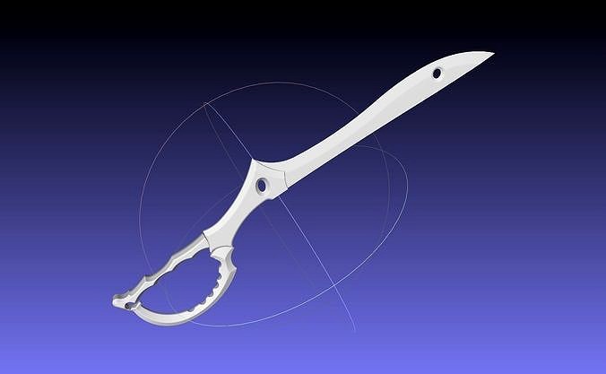 Kill La Kill Ryuko Scissor Blade Printable Assembly | 3D model